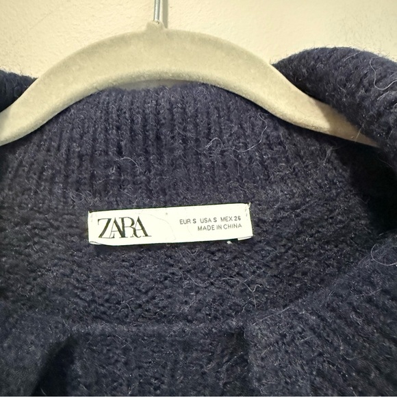 Zara | Sweaters | Zara Navy Blue Sweater | Poshmark